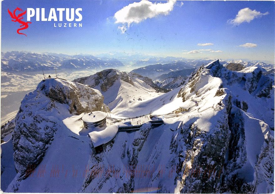 The World in my Mailbox (actually 2 Mailboxes): Mount Pilatus in winter