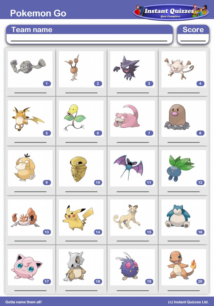 Our latest picture quiz rounds - includes Olympic Medal Winners