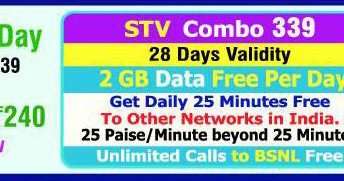 BSNL Relaunched STV 339/146 Unlimited Voice and Data Plans