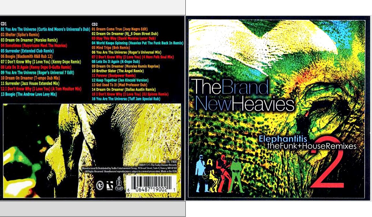 MUSICOLLECTION: THE BRAND NEW HEAVIES - Elephantitis The Funk + House Remixes 2 - 2007