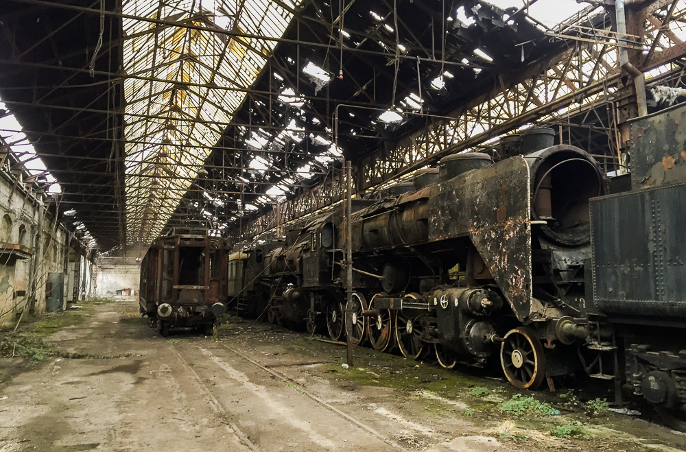 Deserted Places: Inside an abandoned train yard in Budpest