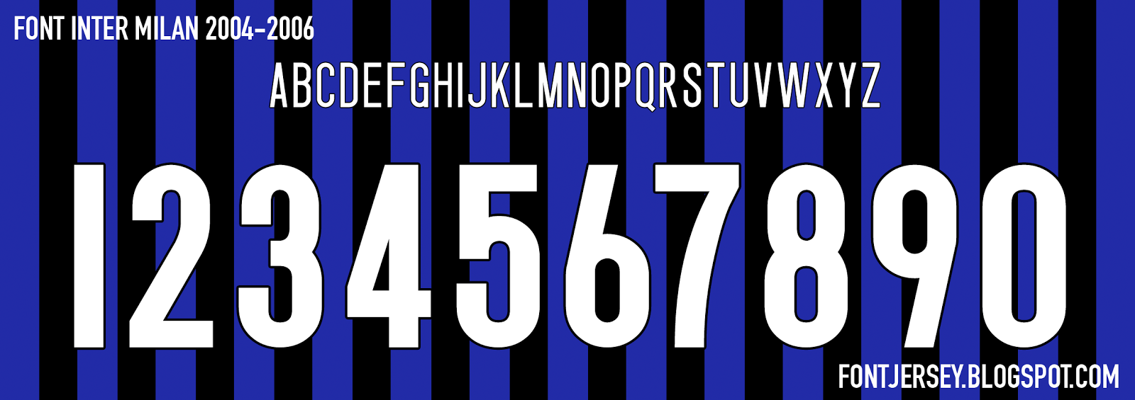 Font Football of Jersey