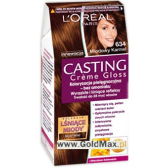 farbydo włosów: Miodowy karmel L'oreal Casting 634