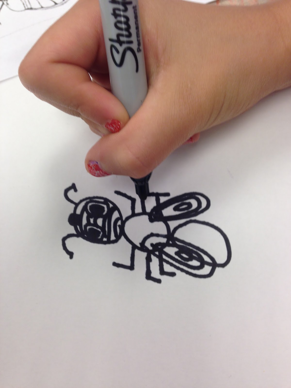 Art Room Blog: 1st Grade-Bug On a Rug- Symmetrical Balance...