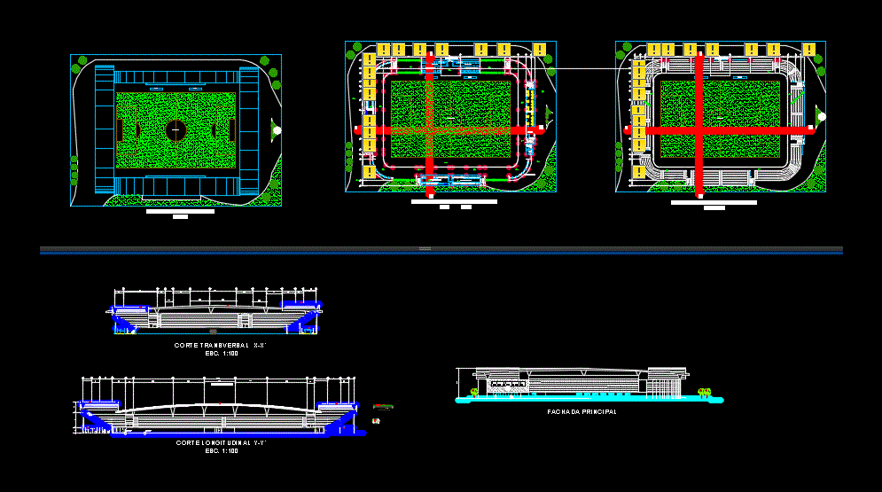 Gambar Kerja Stadion Dwg Pulp