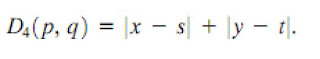 9. Explain about the basic relationships and distance measures between ...