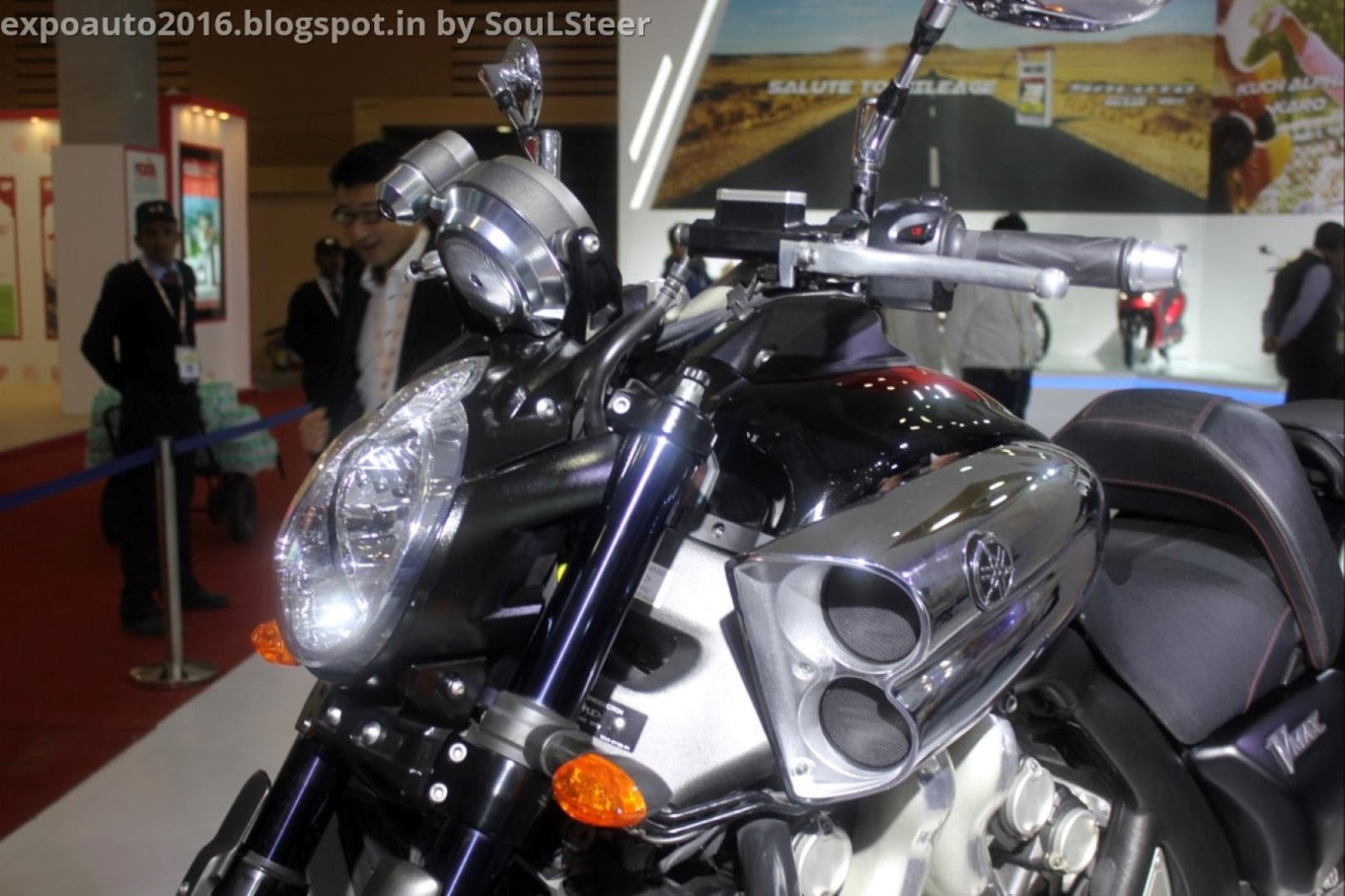 Auto Expo 2016 by SouLSteer: V4 engine powered Yamaha VMAX power ...
