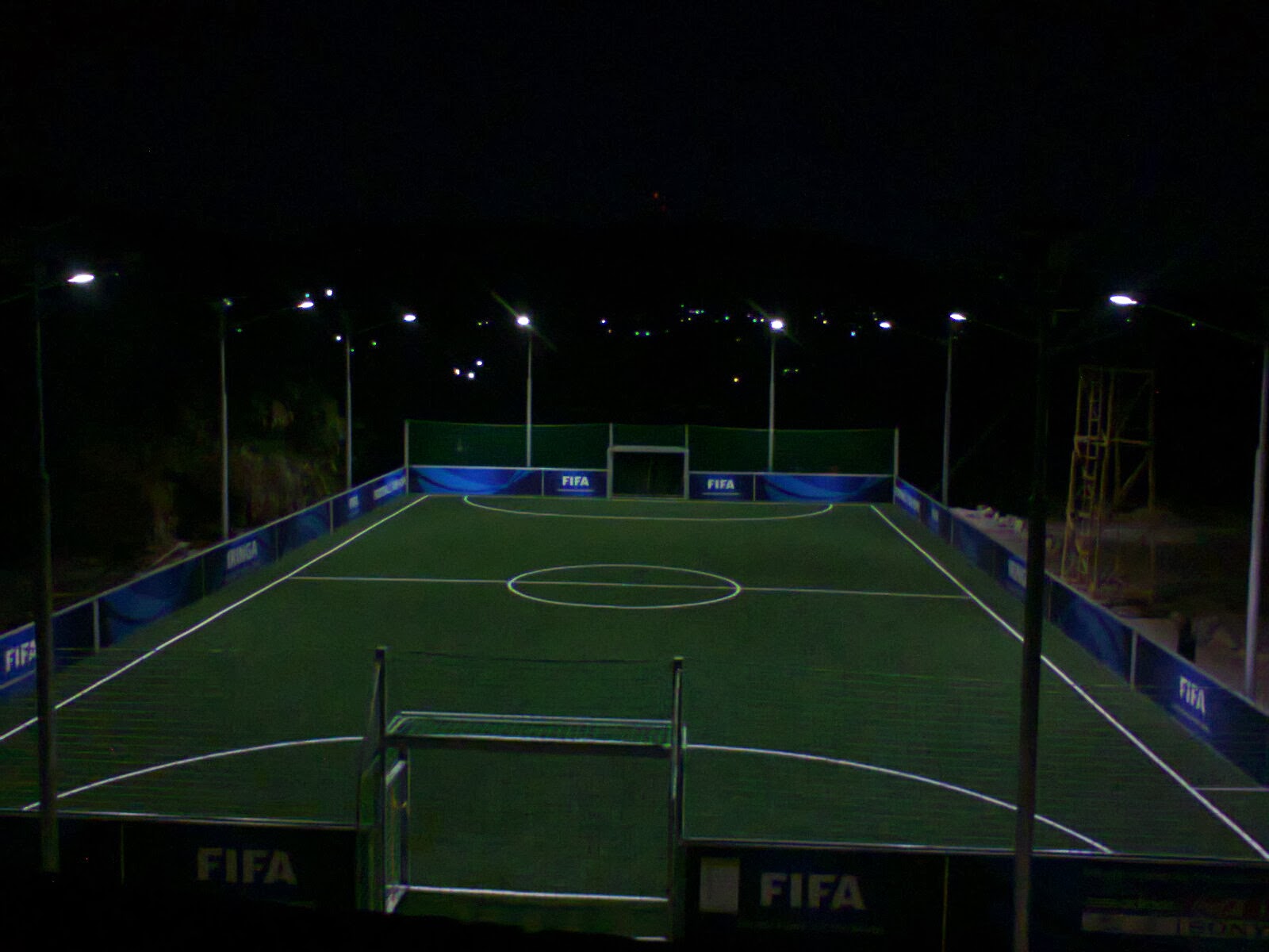 Solar Power Lights a Football Pitch in Iringa, Tanzania. - Renewable ...