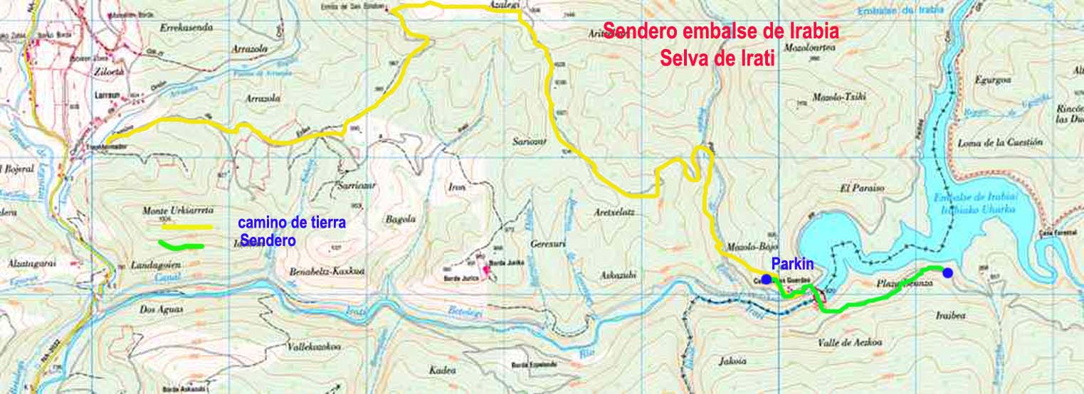 Senderos Almariya: 4. Sendero por el embalse de Irabia - selva de Iratí ...