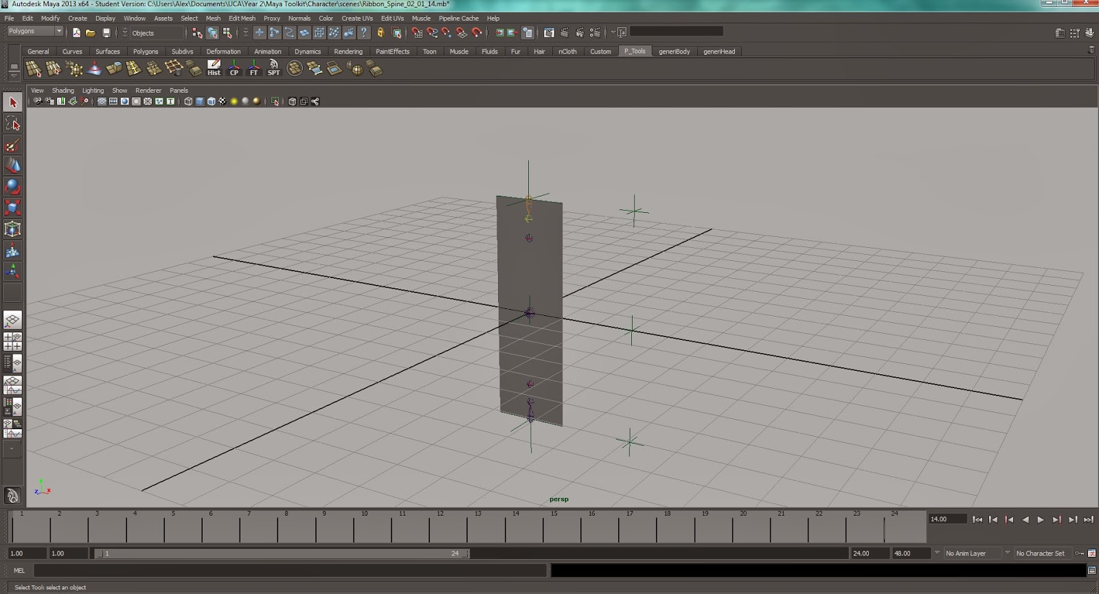Alex Edmonds: Maya Tutorial: Ribbon Spine