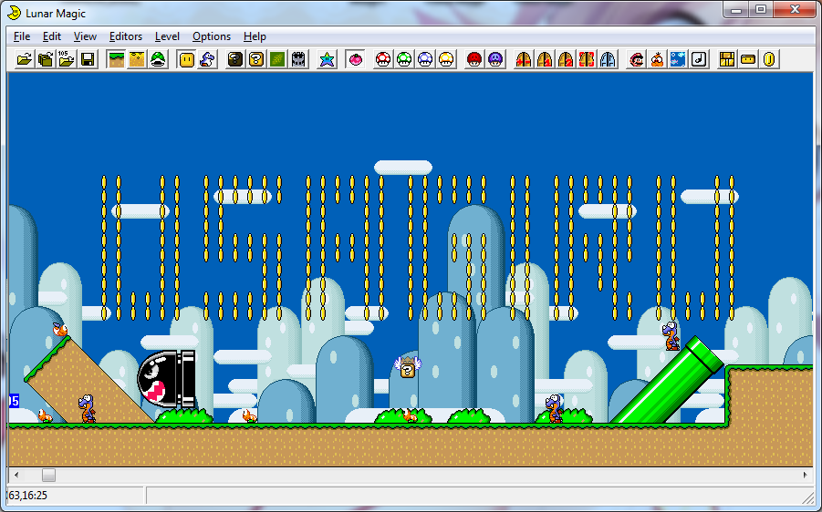 Blog do UsagiRu: LUNAR MAGIC: SUPER MARIO WORLD LEVEL EDITOR