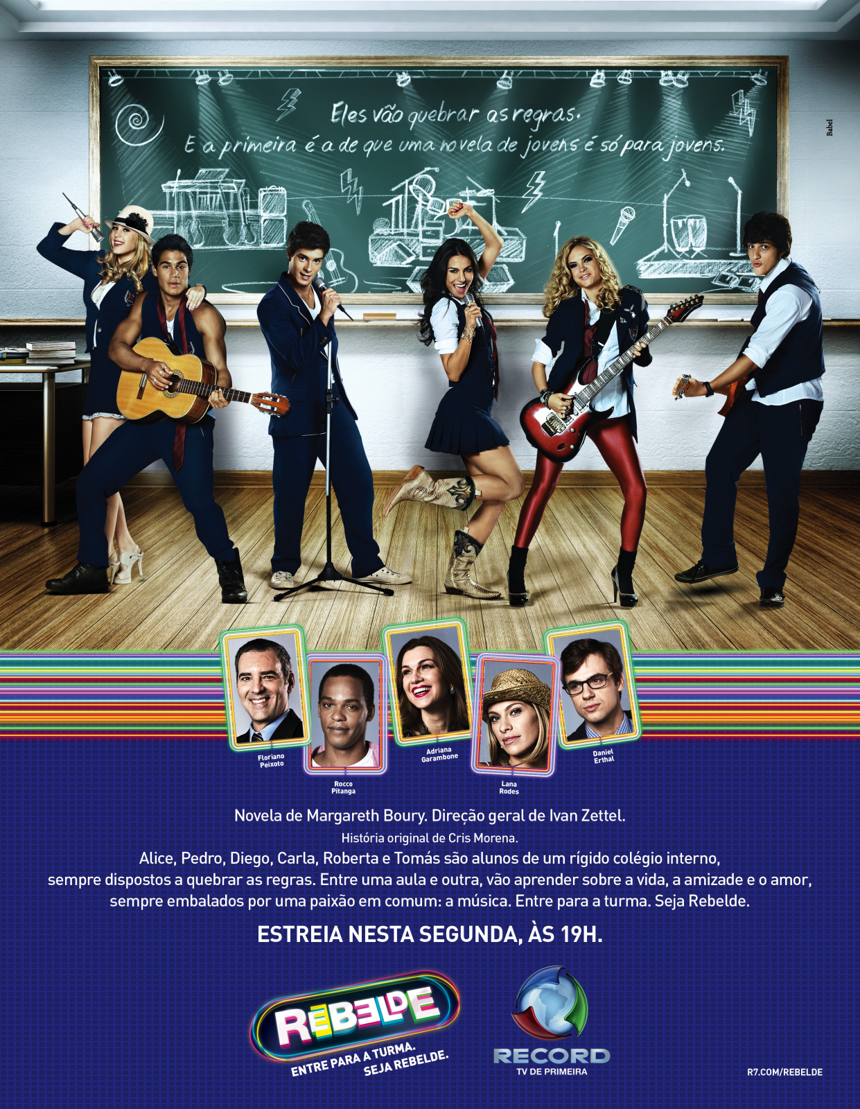 RebeldeRecord: olhem o cartaz de estreia em boa Definição!