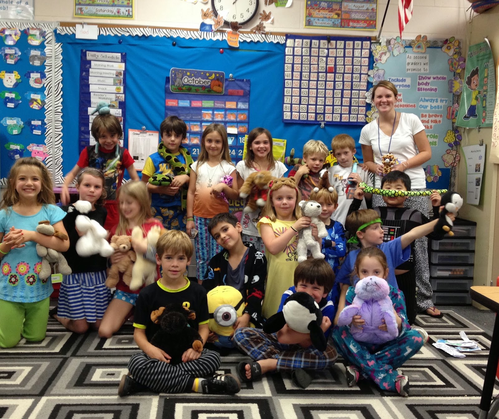 Ms. Darling's Kindergarten: Stuffed Animal and Pajama Day! #resvt
