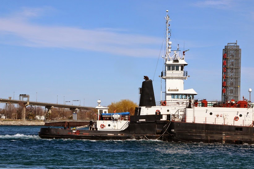 Michigan Exposures: The Tug Michigan and her Barge the Great Lakes