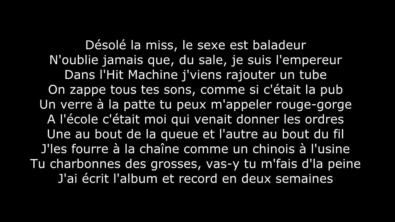 lorenzo freestyle du sale paroles - France News Collections