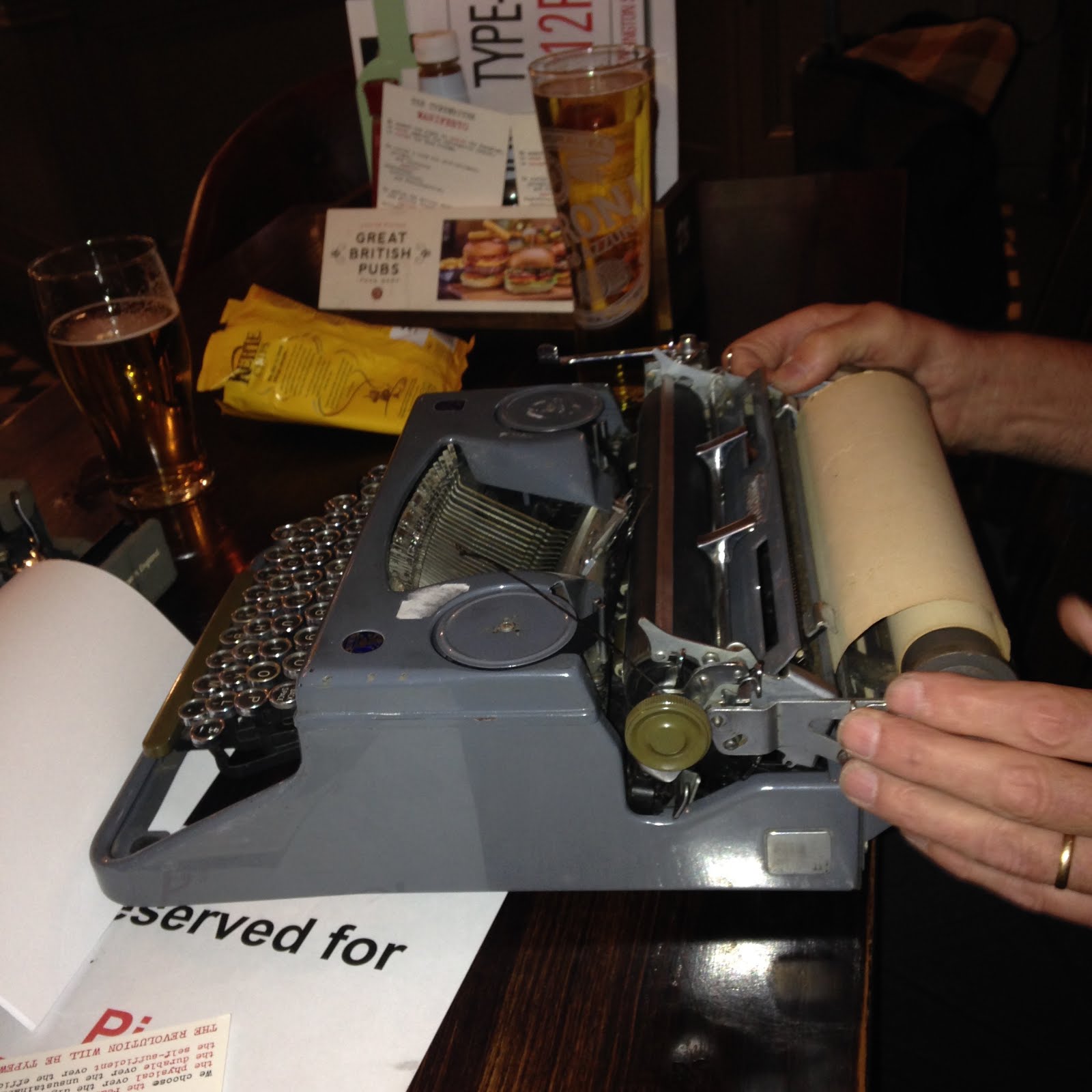 The type-in report and a visit to the war rooms/ /THE TYPEWRITER REVOLUTION