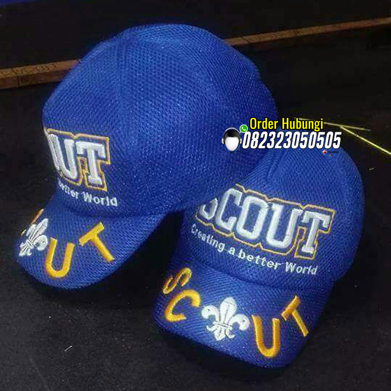 Topi SOCUT BIRU Lebih Cerah dan Keren Untuk PRAMUKA PENGGALANG