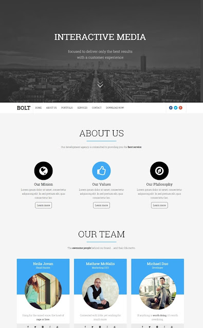 Bolt Blogger Template - Design GuideXp