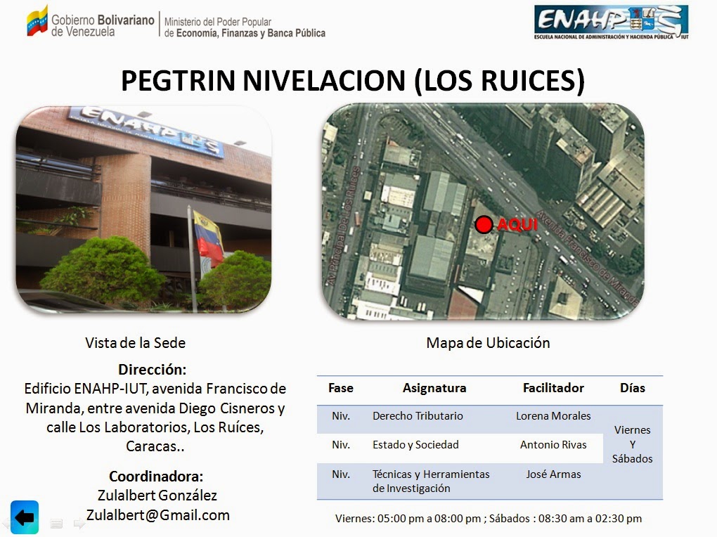 Dirección de Postgrado y Adiestramiento Escuela Nacional de ...