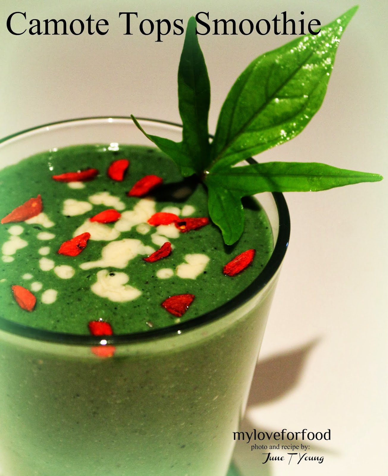 My Love for FOOD: Camote Tops Smoothie