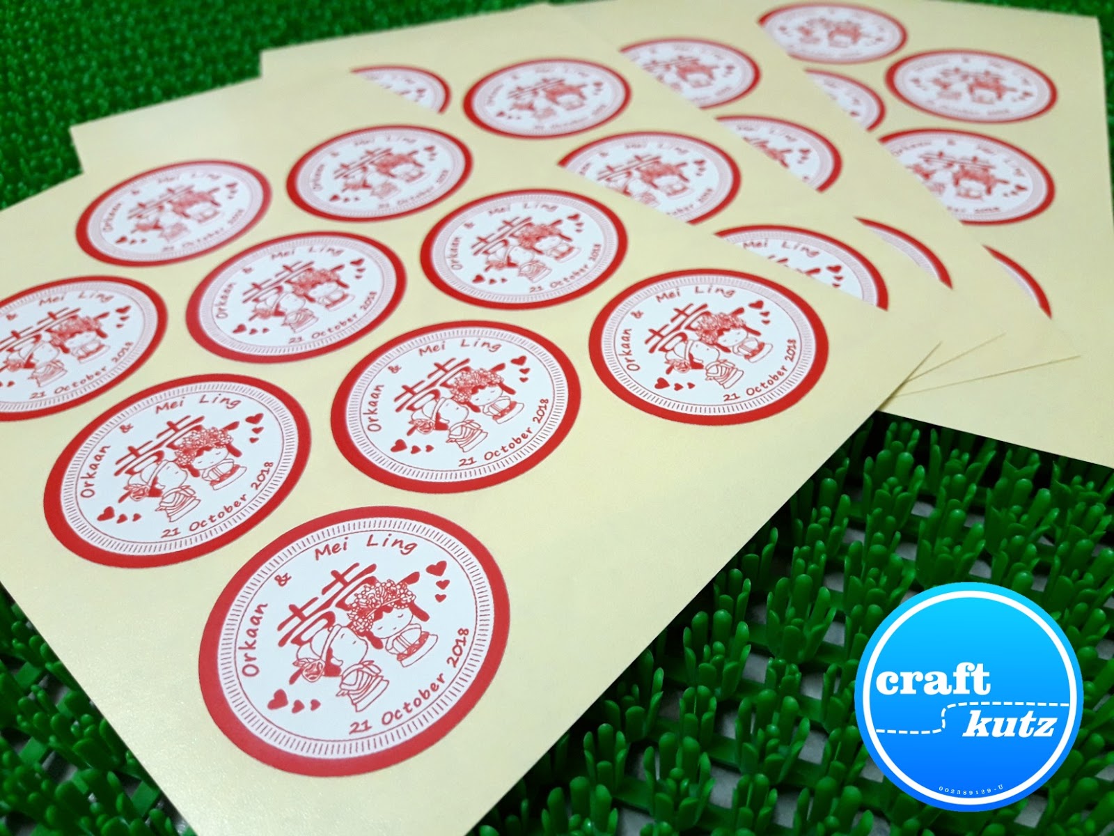 Chinese Traditional Wedding Design Stickers. ~ Craft Kutz