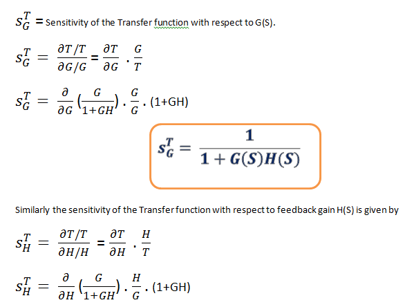 Signals and Systems: Sensitivity of a closed loop negative feedback ...