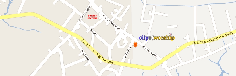 GBI "City of Worship" Sintang: GBI's Map
