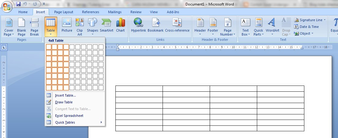 Cara Asik Bikin Tabel di Microsoft Word - Caraseru.com Cara Asik Bikin Tabel di Microsoft Word - Caraseru.com