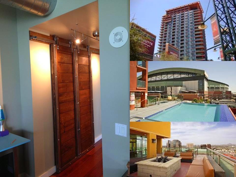 ARIZONA BARN DOORS: A loft at the Summit in Copper Square