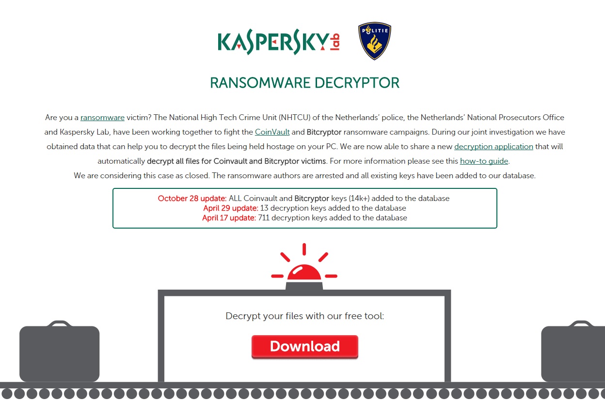 Kaspersky Ransomware Decryptor já descodifica todas as infecções do ...