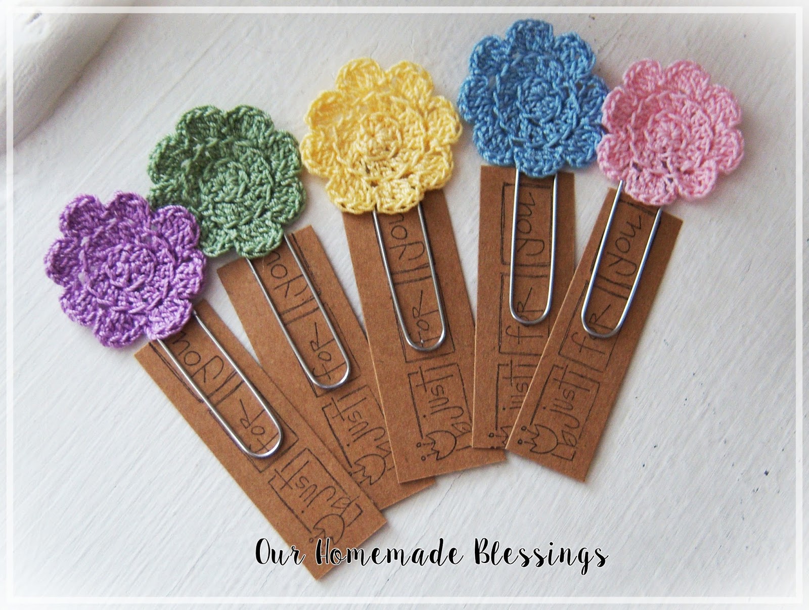 Shoregirl's Creations: Crochet Flower Bookmarks