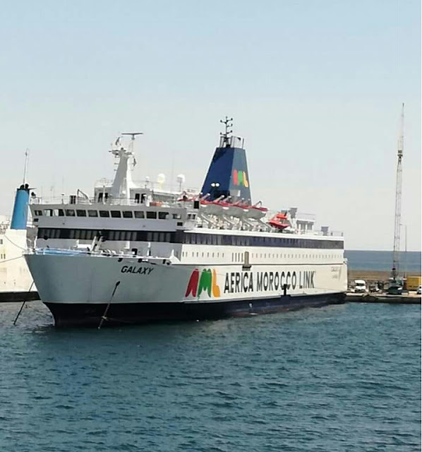 FERRYBALEAR: El Ferry fletado por AML "Galaxy", rumbo Tánger Med