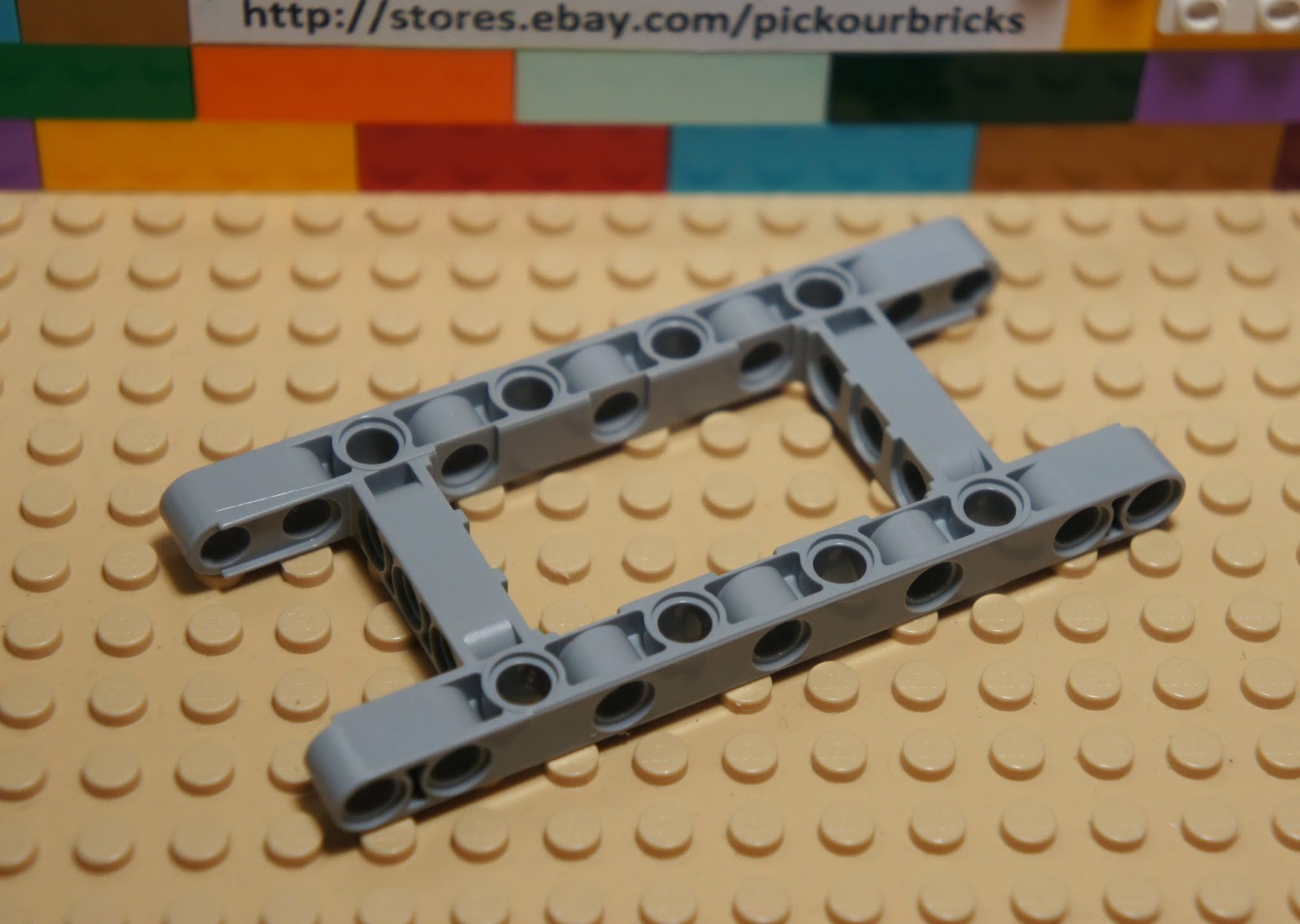 LEGO 64178 Technic Medium Stone Gray BEAM R. Frame 5 x 11 Ø4.85 ...