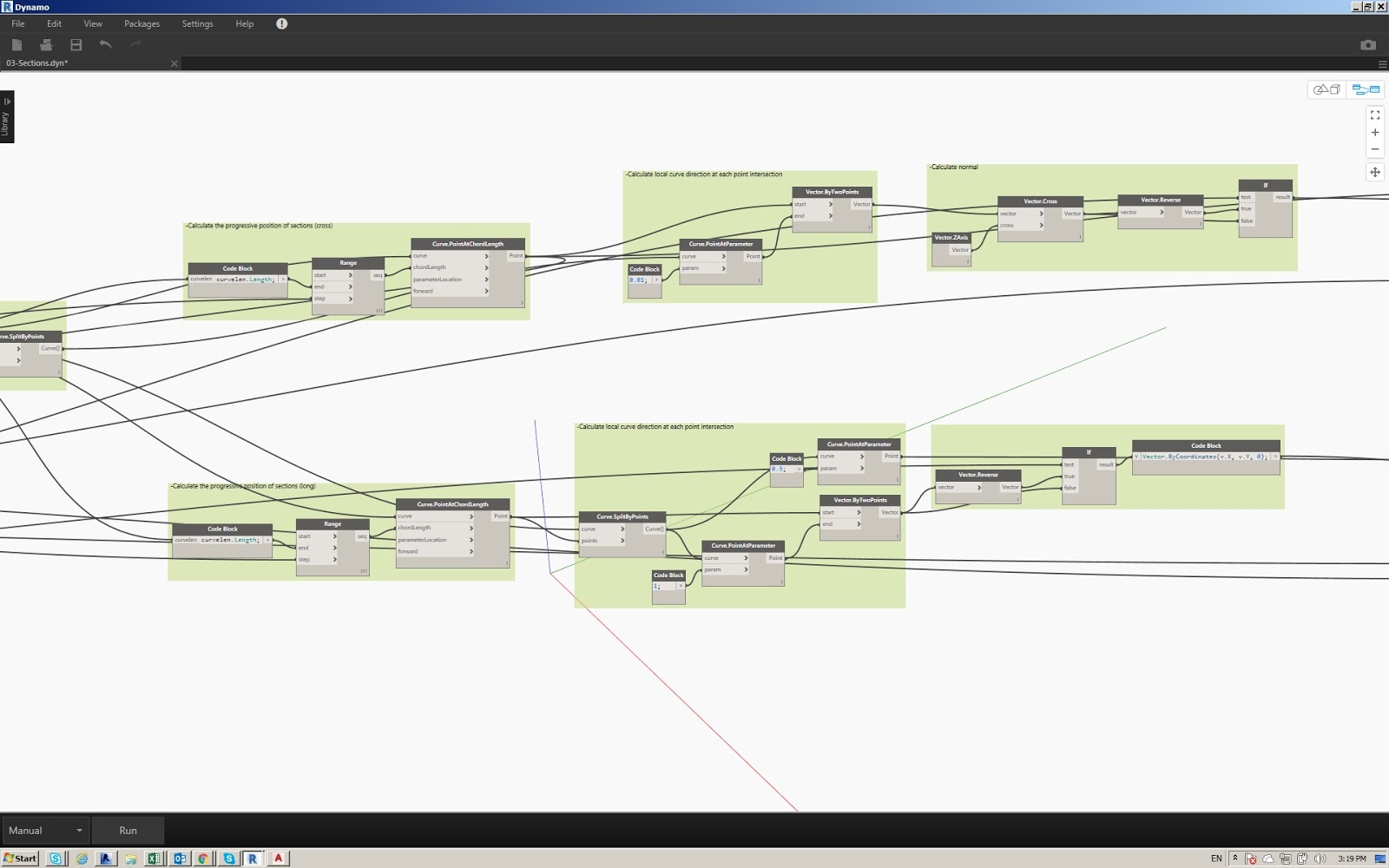 Tunnel modeling with Dynamo