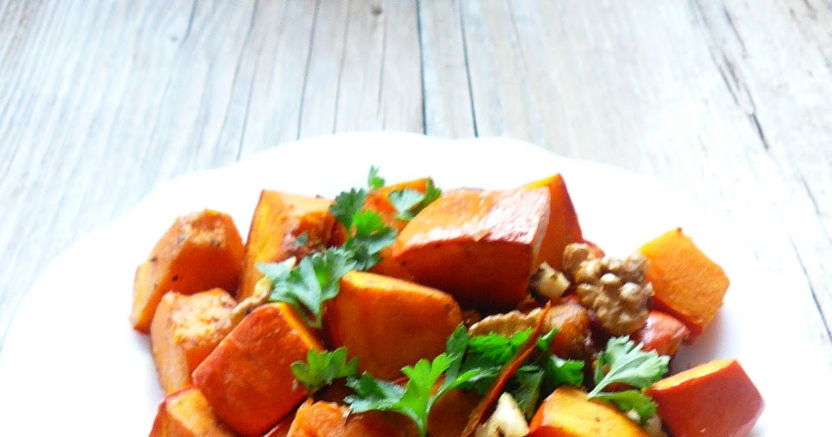 Delicious blog: Pečená pikantní dýně s vlašskými ořechy