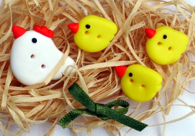 Muffins and More: Easter buttons
