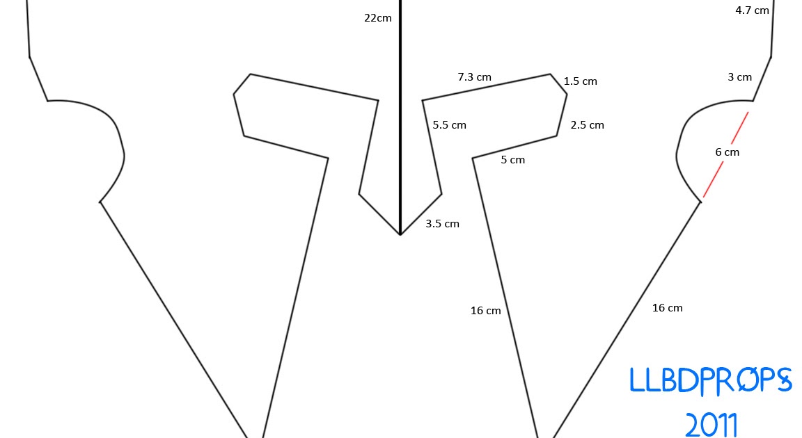LLBD Props Spartan Helmet Template
