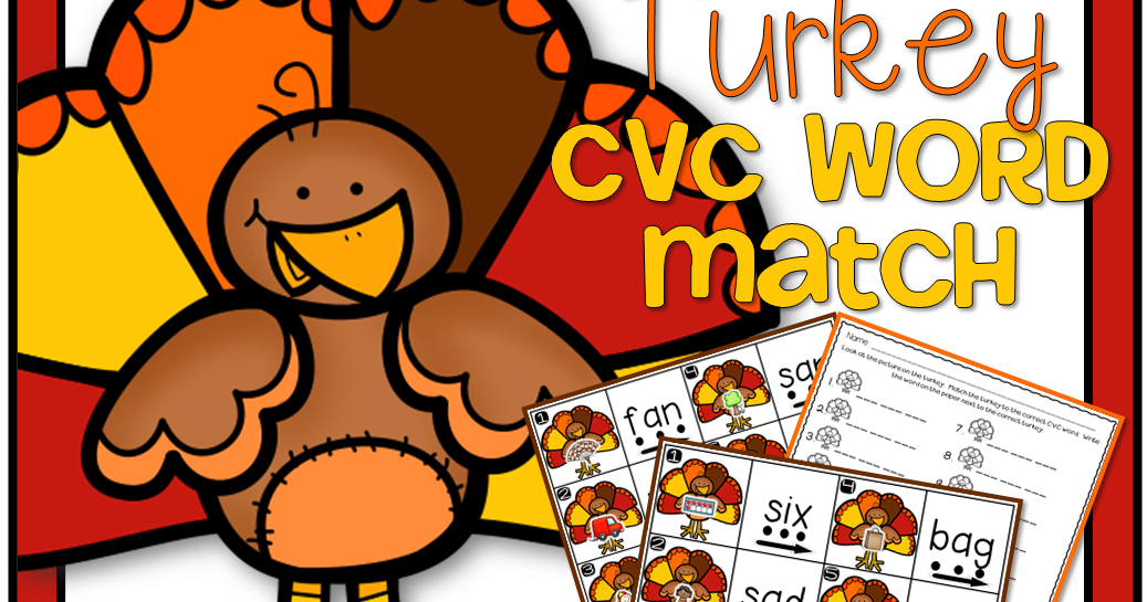 Kinder Tribe: Thanksgiving CVC Freebie