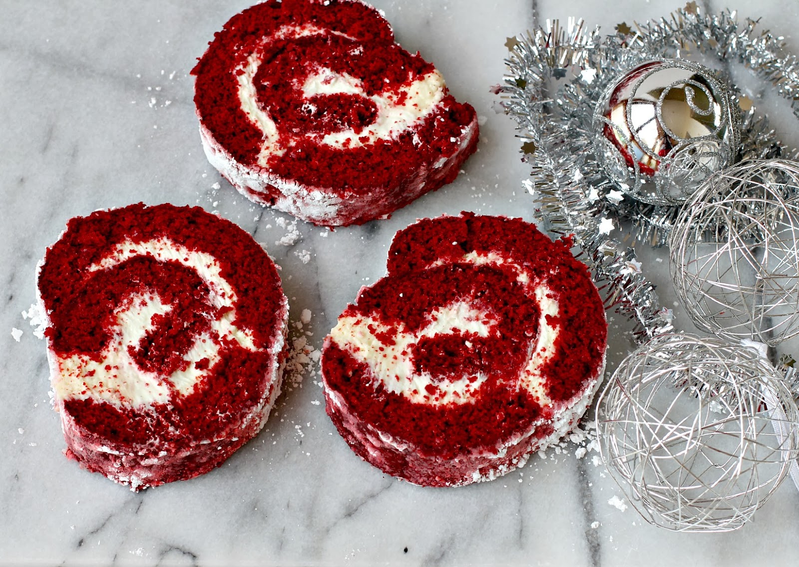 Milk and Honey: Red Velvet Swiss Roll with Mascarpone Cream