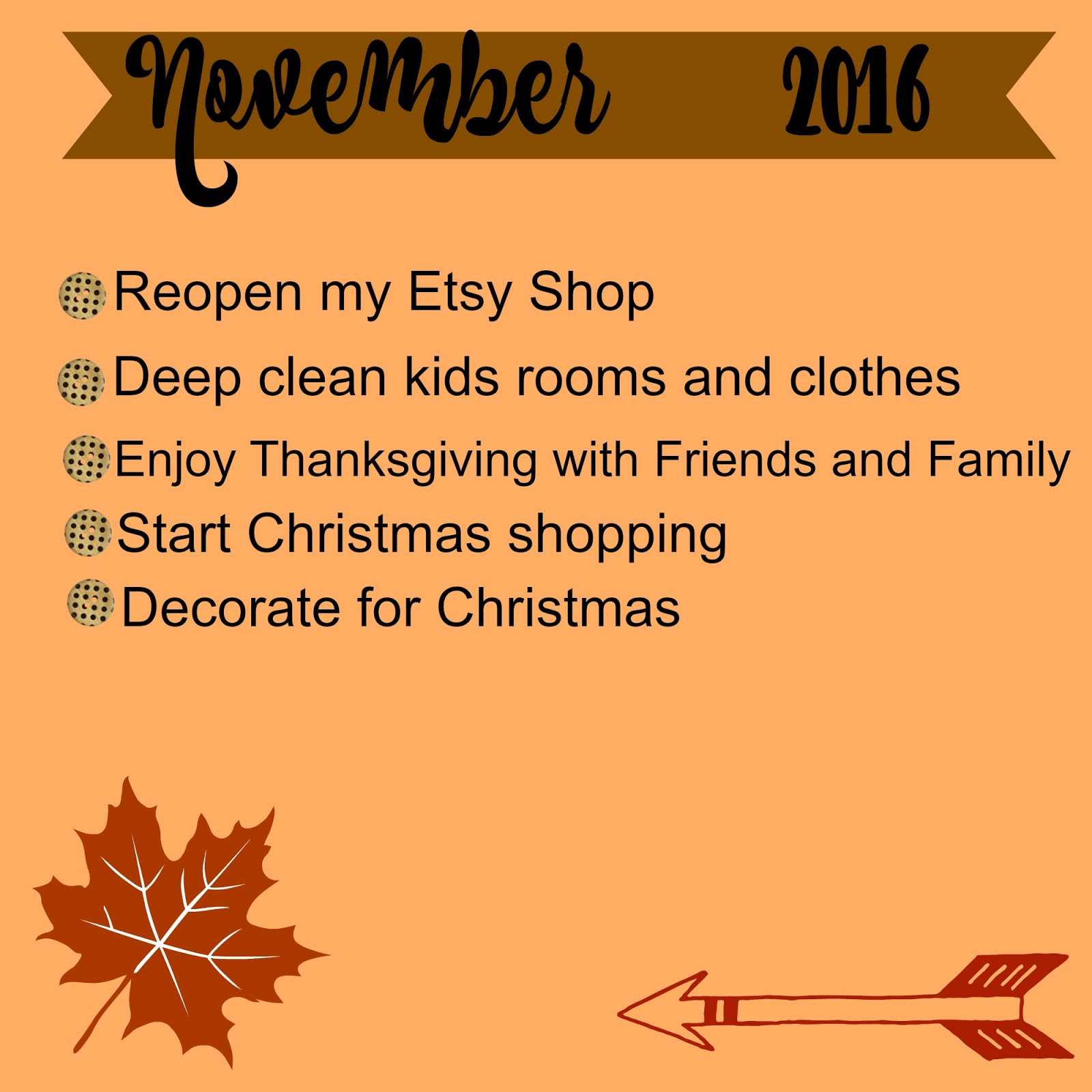 November Goals - My Glittery Heart