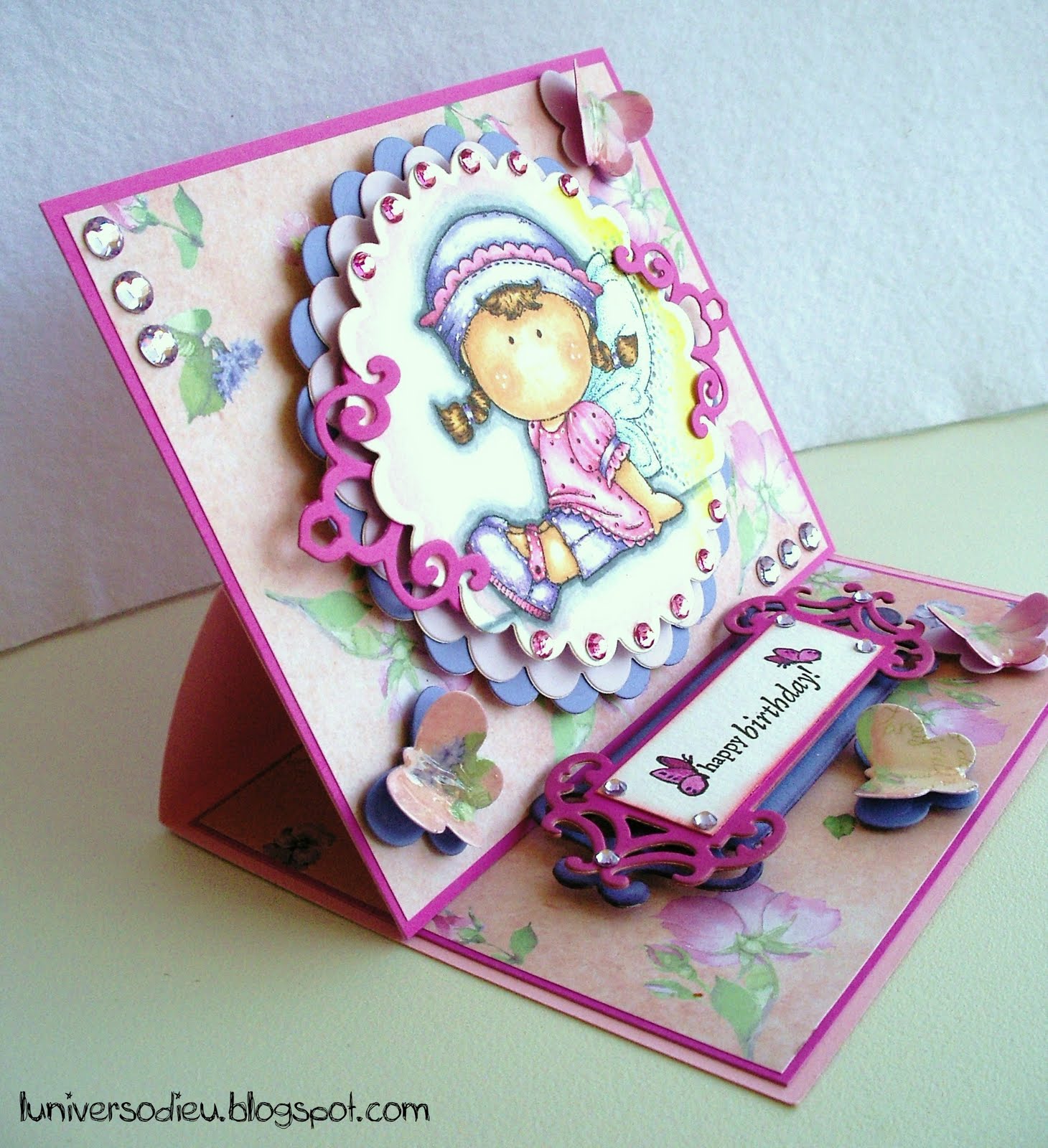 L'universo di Eu: Tutorial easel card.