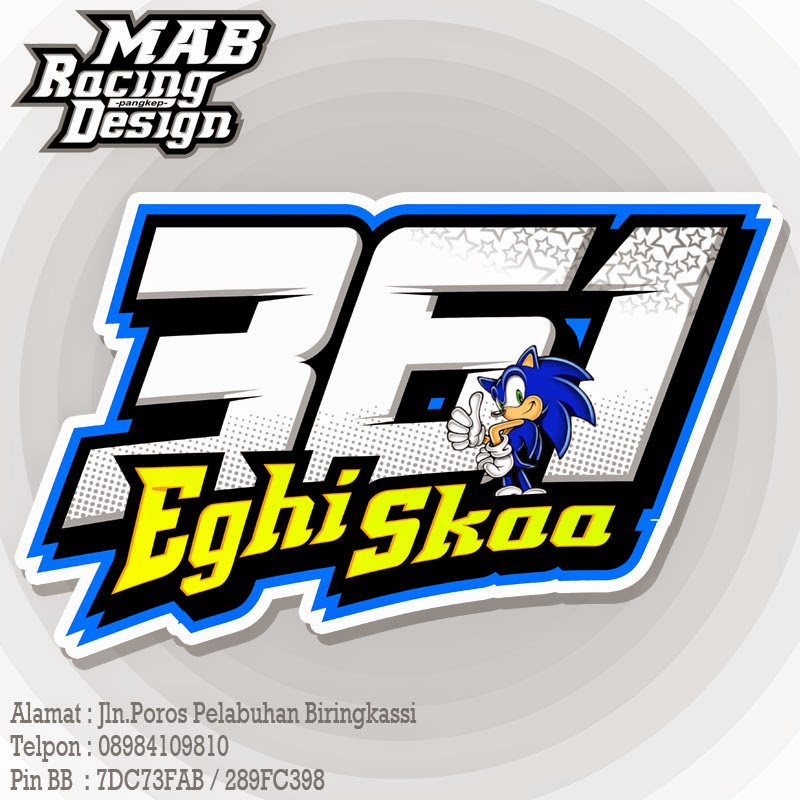 MAB Racing Design: Desain Nomor Start Road Race & Drag Bike