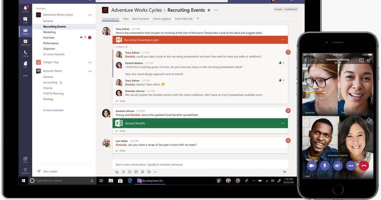Microsoft lancia la versione gratuita dell'app Teams + Whiteboard per ...