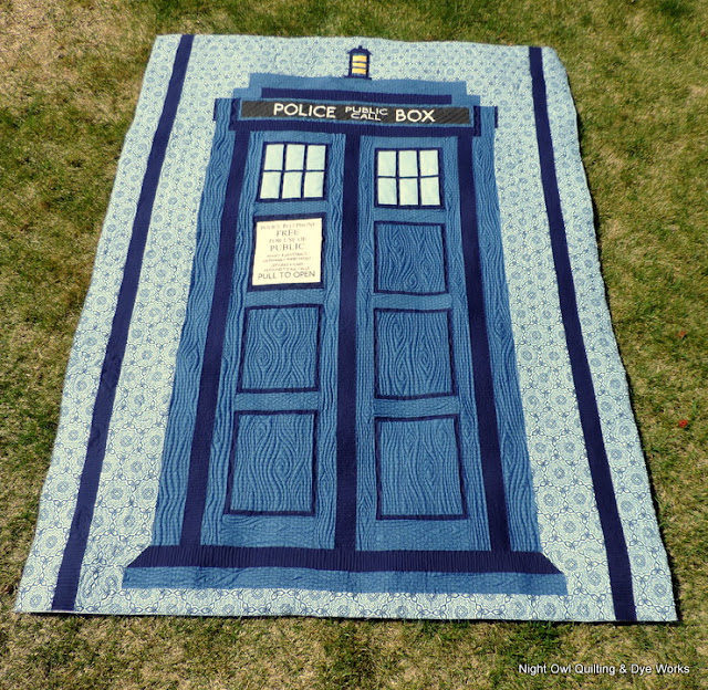 Night Owl Quilting & Dye Works: Tardis Quilt
