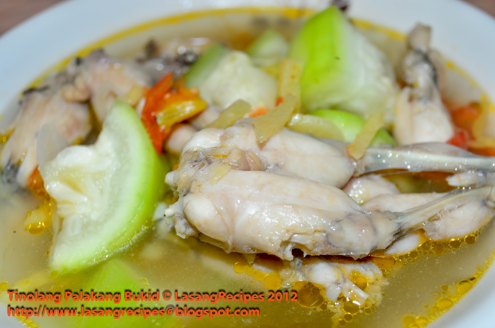 Tinolang Palakang Bukid (Stewed Frog with Ginger and White Pumpkin ...