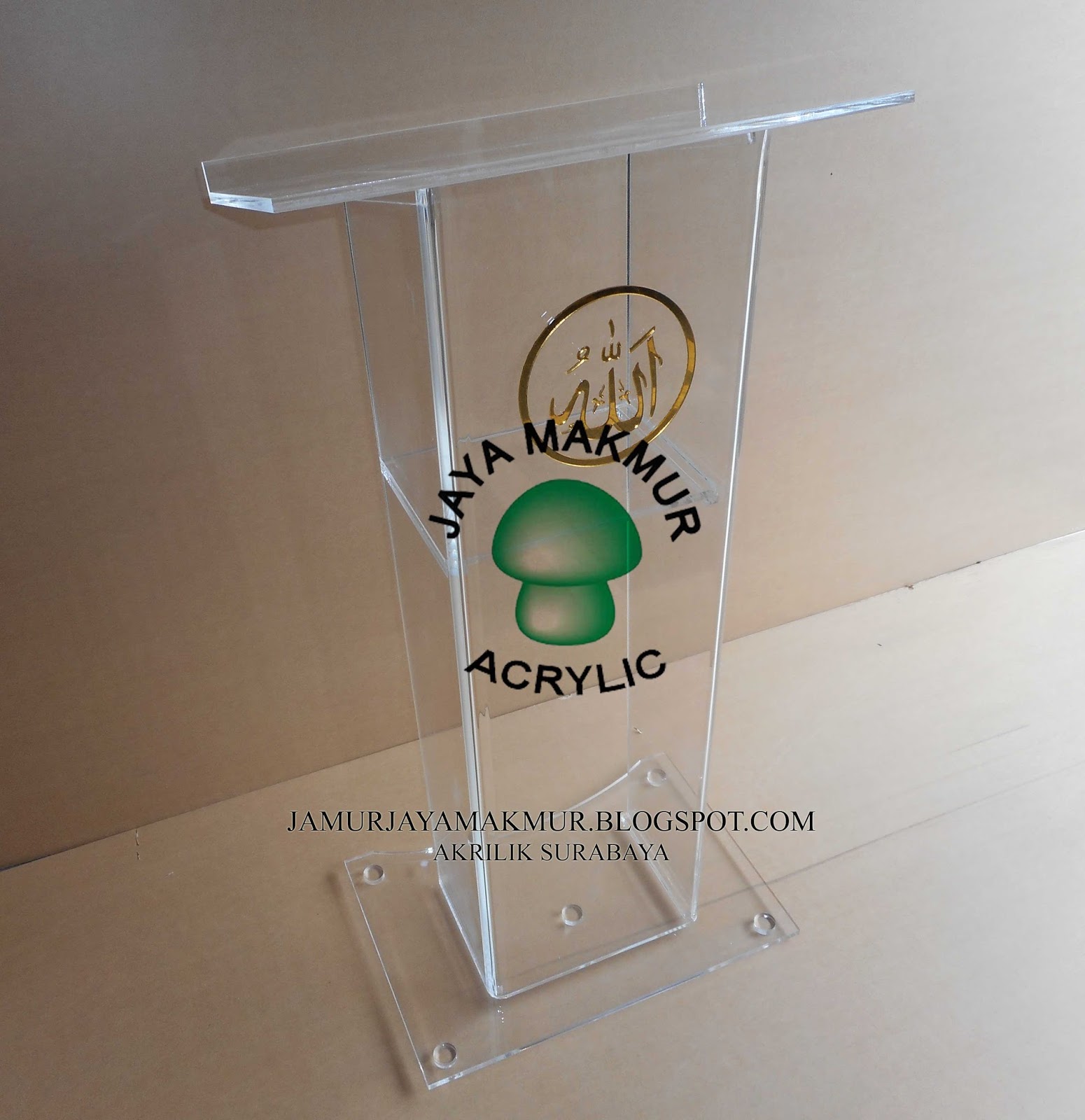 Podium Akrilik: Jual mimbar masjid akrilik acrylic mika kaca , pabrik ...