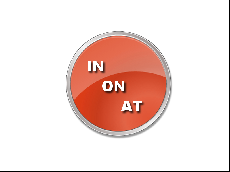 IN, ON, AT - Exercise | EFB