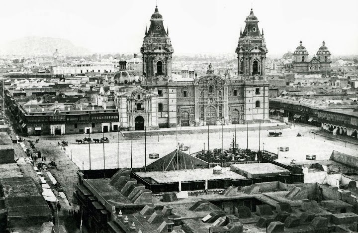 Antigua Plaza de Armas de Lima - Perú (1860 - 1870)