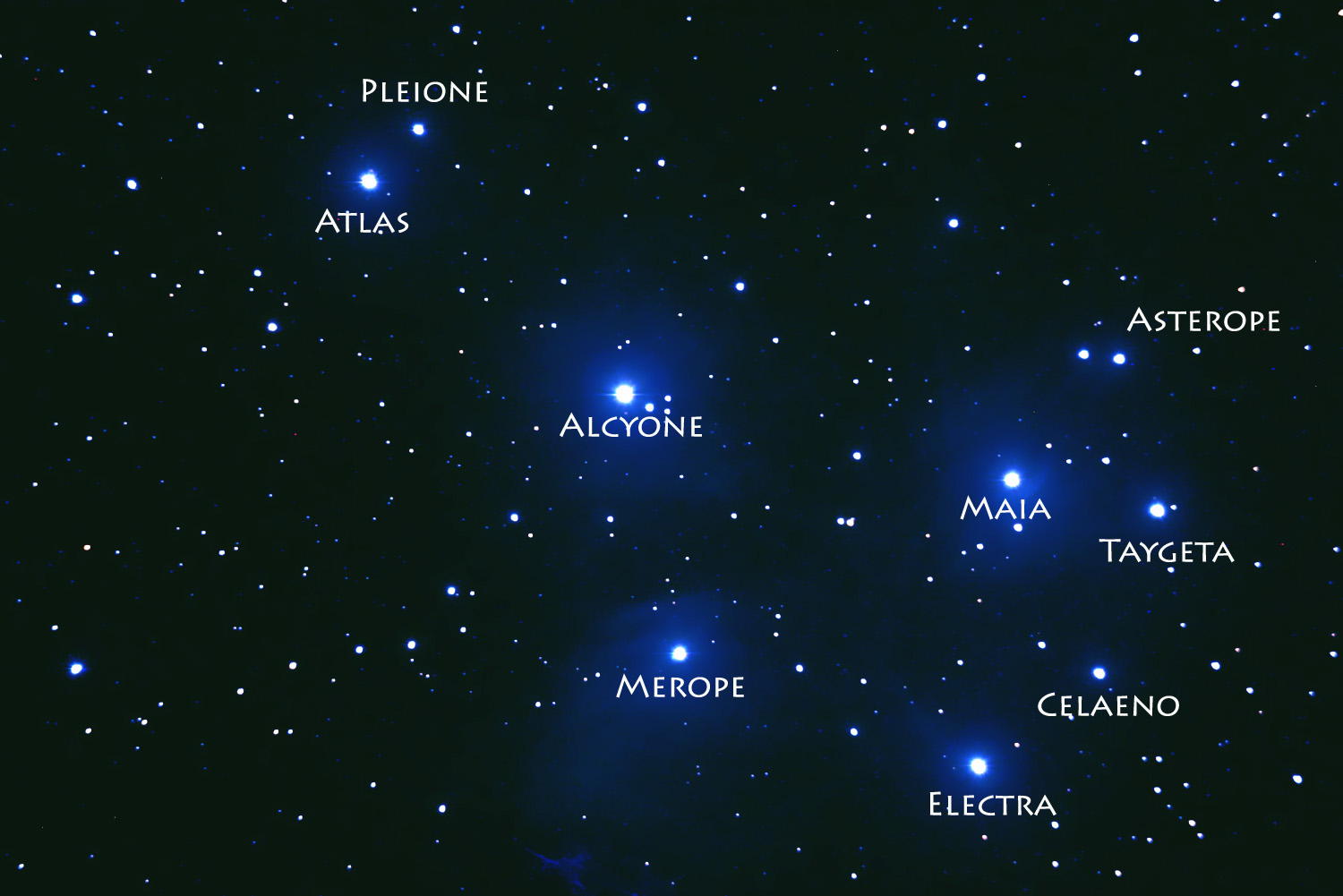 Acercar las estrellas: El cúmulo de las Pléyades.