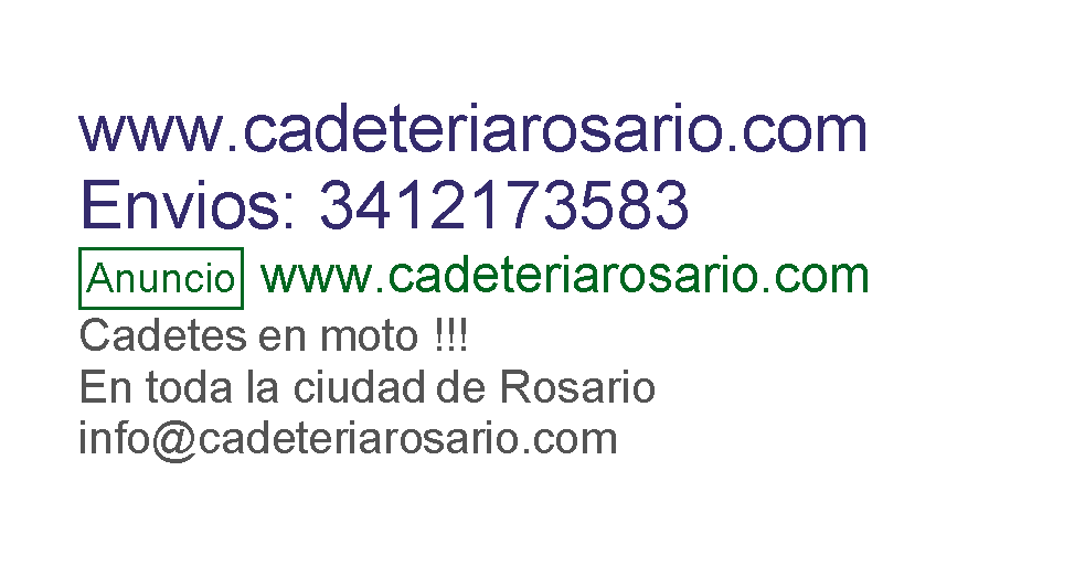 CADETERIA & MENSAJERIA ROSARIO